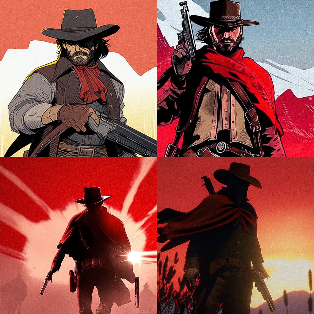 Red Dead Redemption Midjourney style | Andrei Kovalev's Midlibrary 2.0