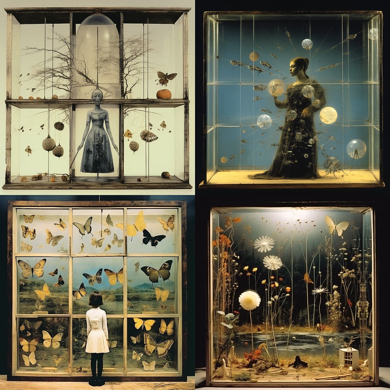 Joseph Cornell Midjourney style | Andrei Kovalev's Midlibrary 2.0