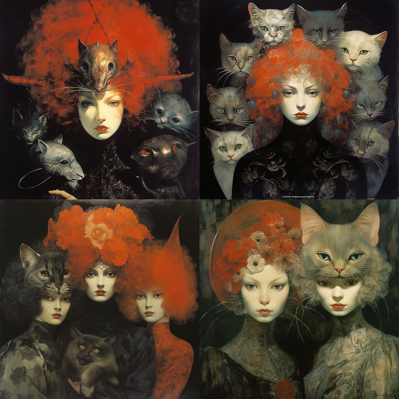 Leonor Fini Paintings Cats