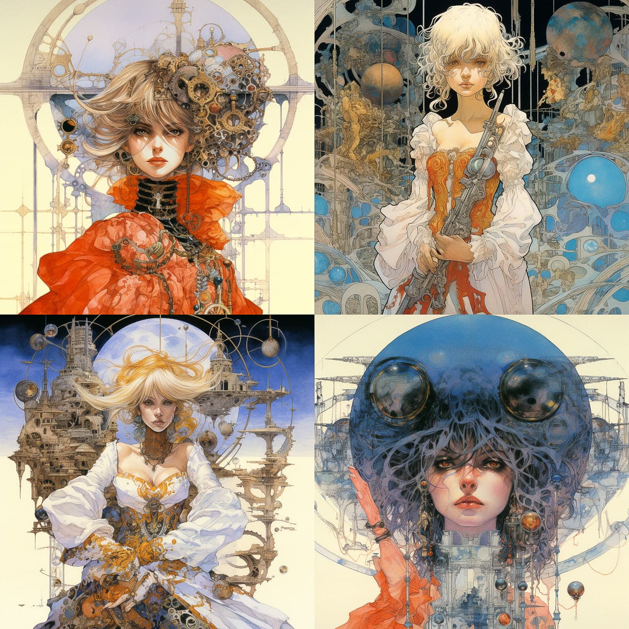 Illustrators Midjourney AI Styles | Andrei Kovalev's Midlibrary 2.0