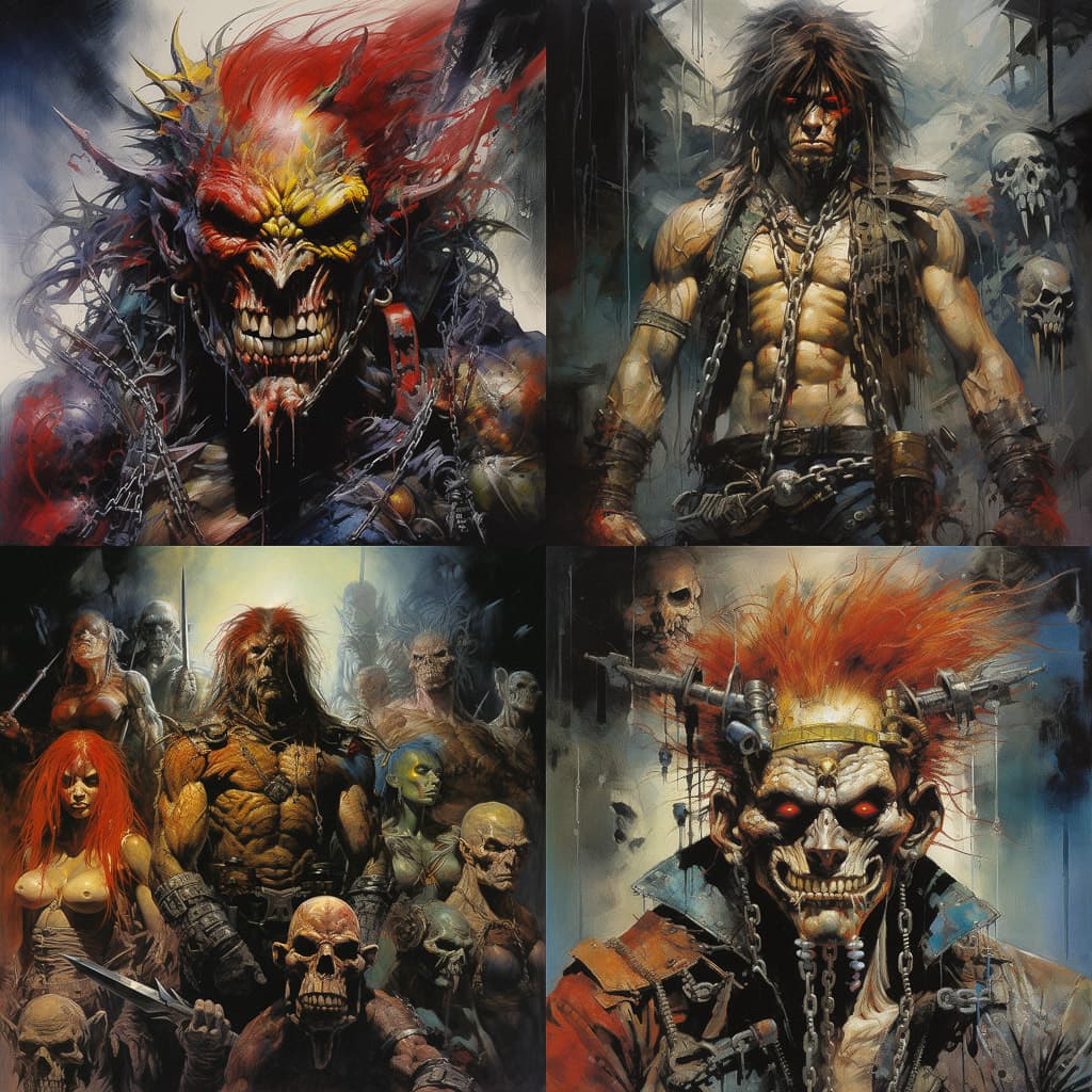 Illustrators Midjourney AI Styles | Andrei Kovalev's Midlibrary 2.0