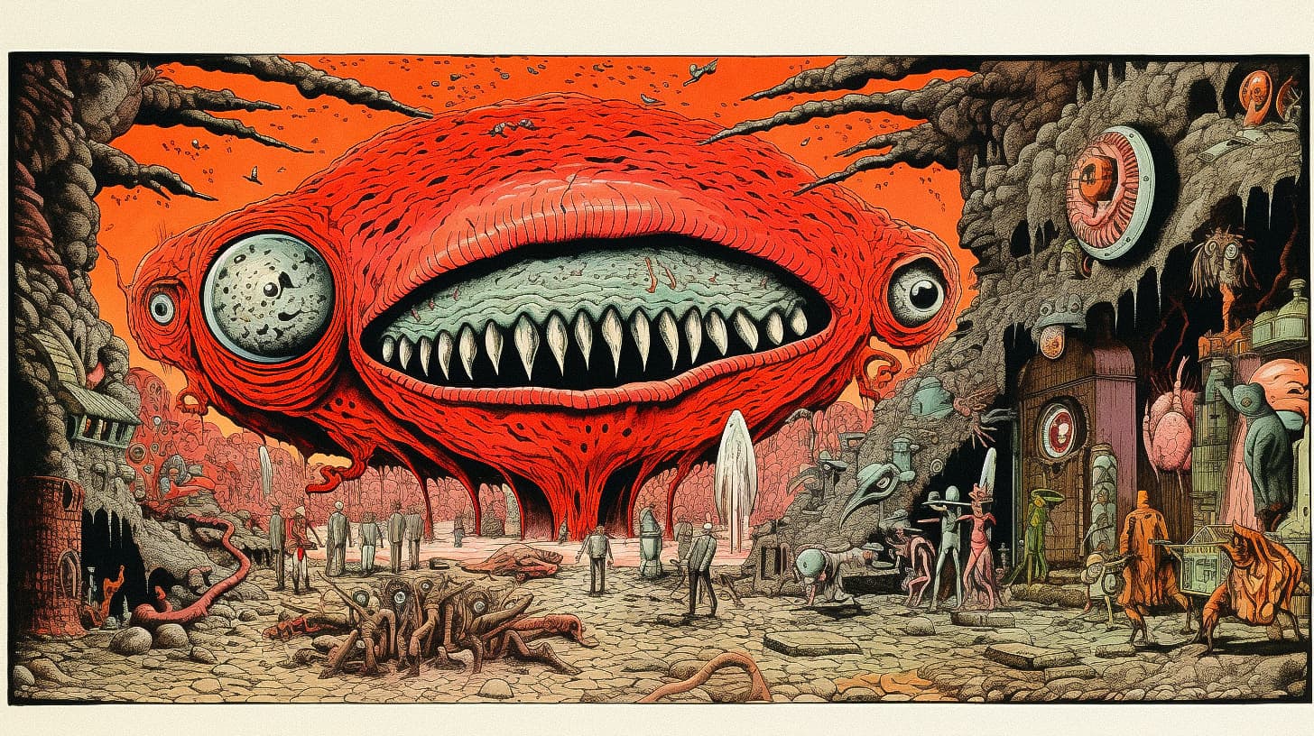 Basil Wolverton Midjourney AI Style Tested! | Midlibrary Benchmarks