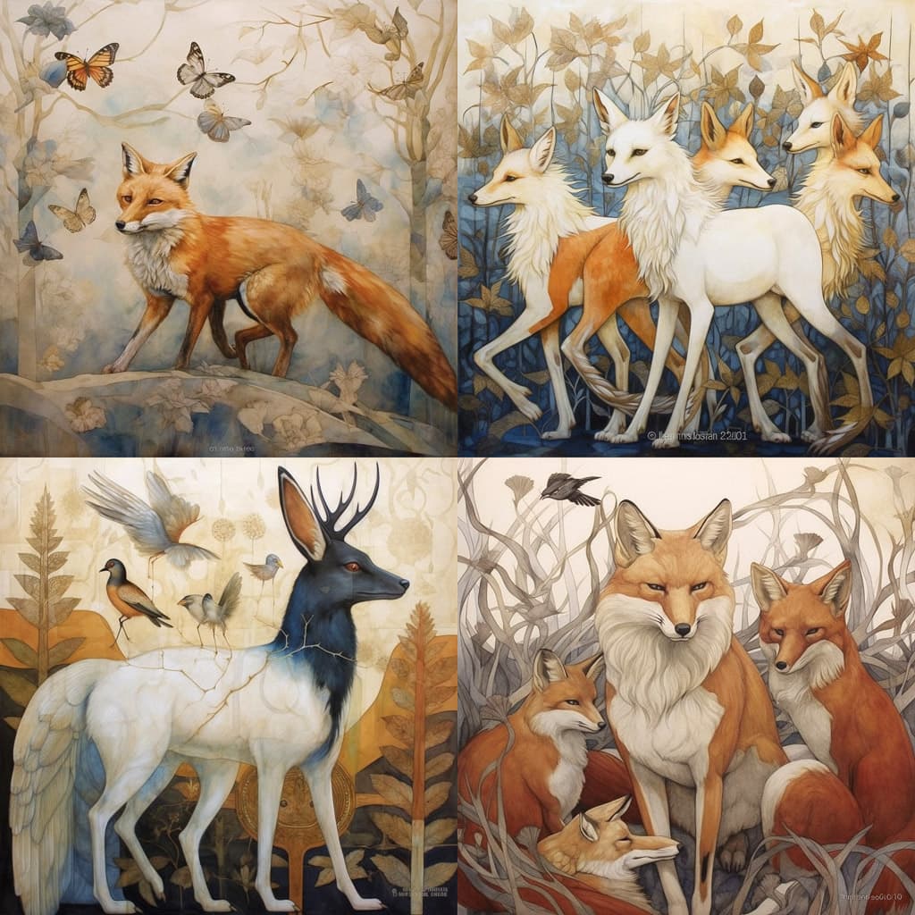 Jackie Morris Midjourney style | Andrei Kovalev's Midlibrary 2.0