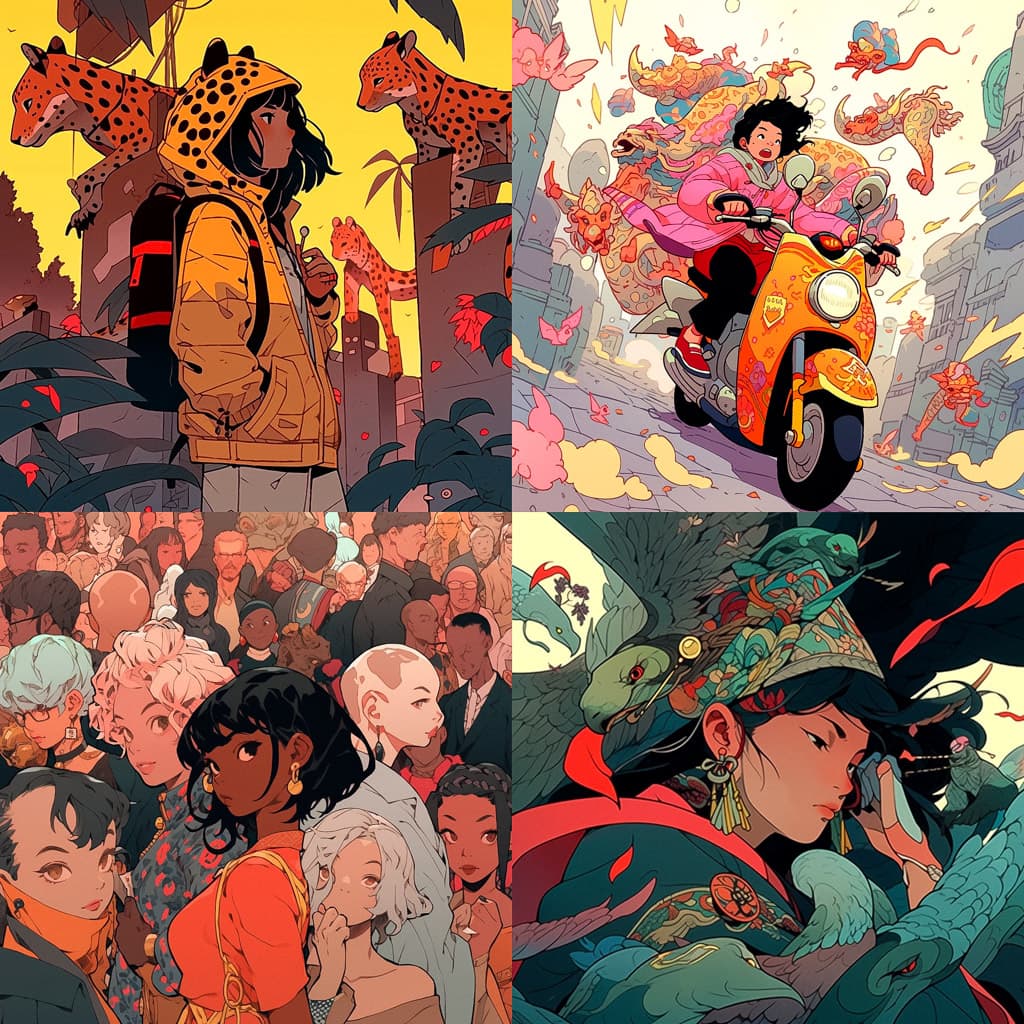 Cliff Chiang Midjourney style | Andrei Kovalev's Midlibrary 2.0