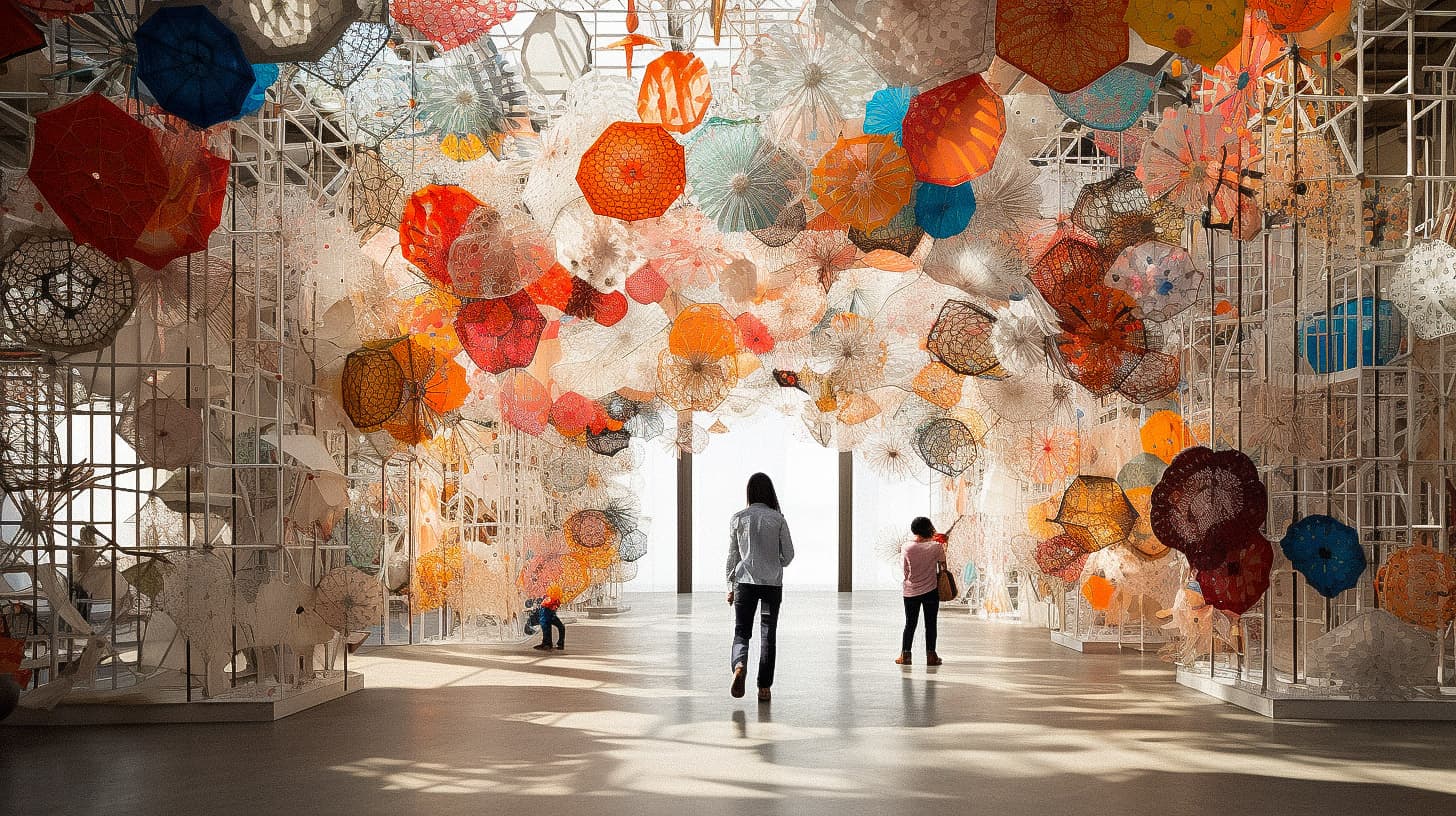 Jacob Hashimoto Midjourney style | Andrei Kovalev's Midlibrary