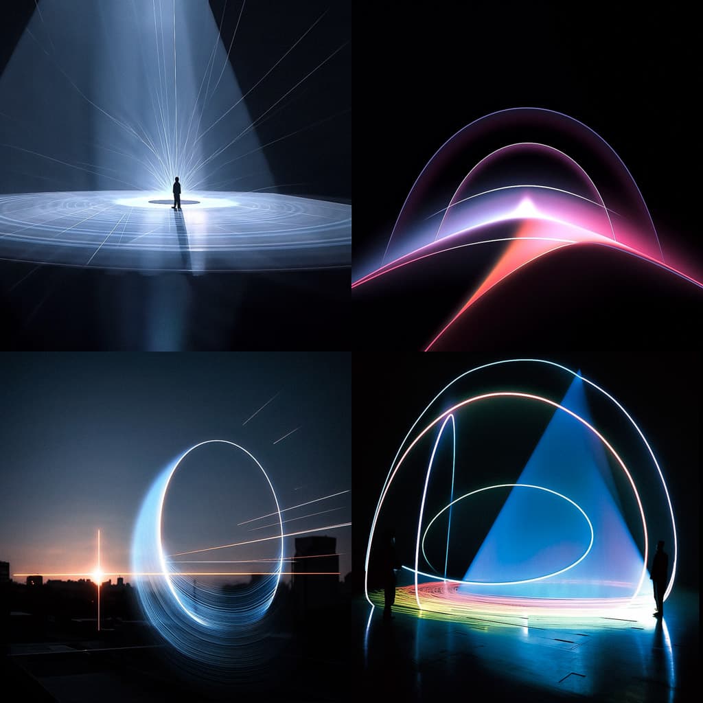Anthony McCall Midjourney style | Andrei Kovalev's Midlibrary 2.0