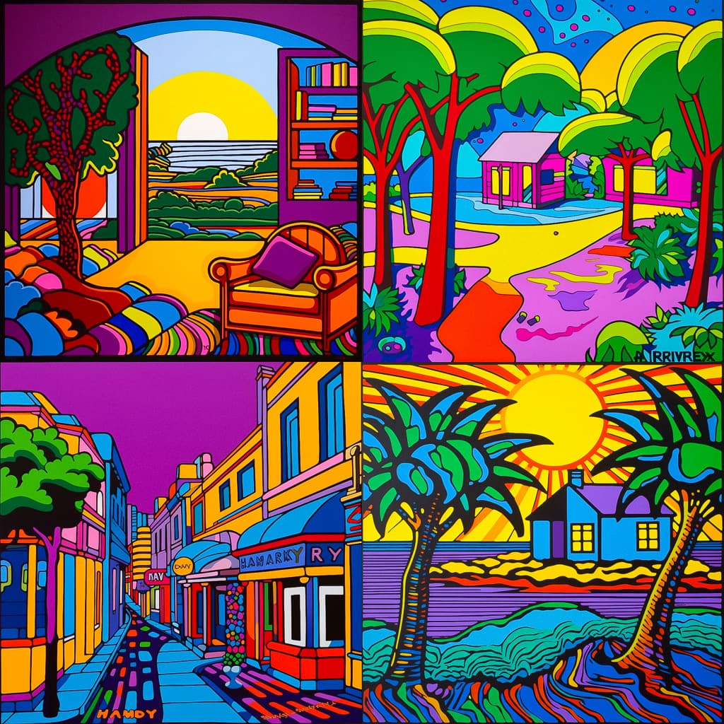 Howard Arkley Midjourney style | Andrei Kovalev's Midlibrary 2.0 Howard Arkley Midjourney style | Andrei Kovalev's Midlibrary 2.0