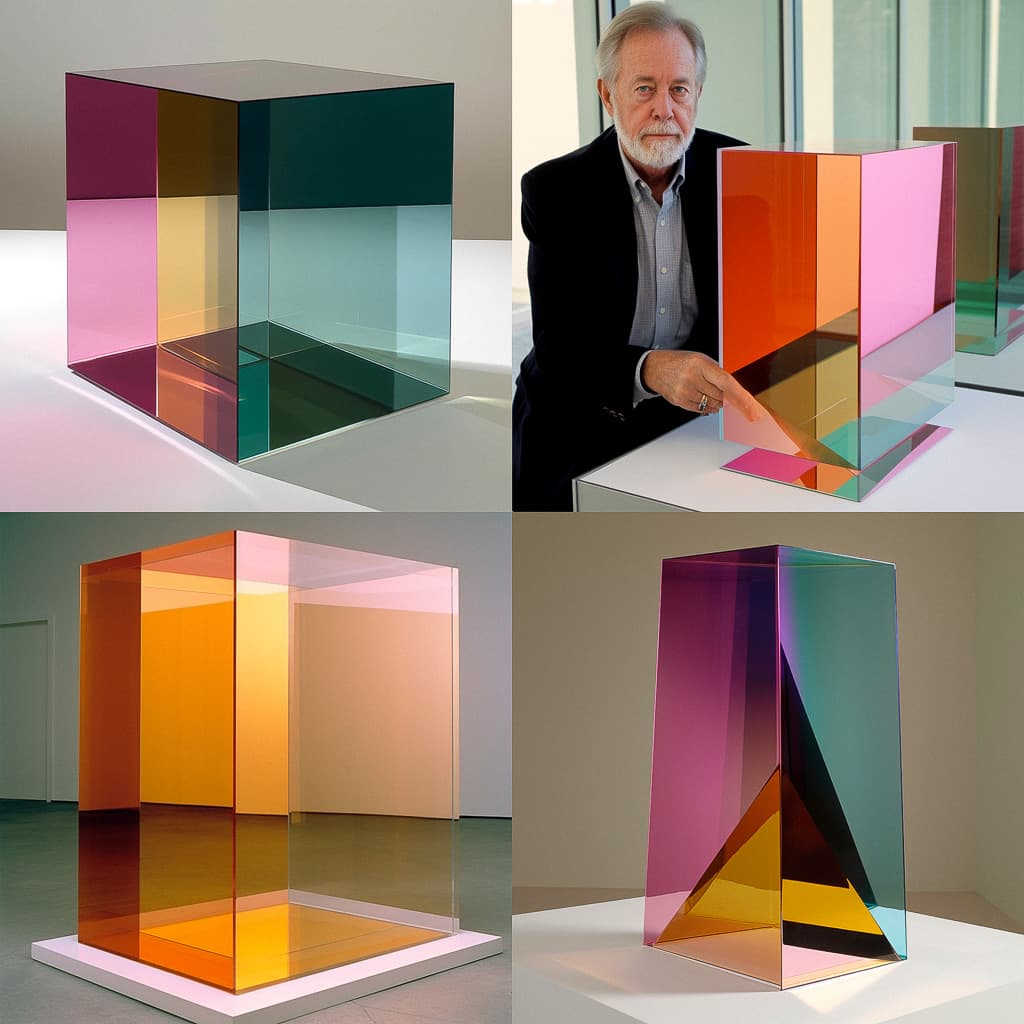 Larry Bell Midjourney style | Andrei Kovalev's Midlibrary 2.0