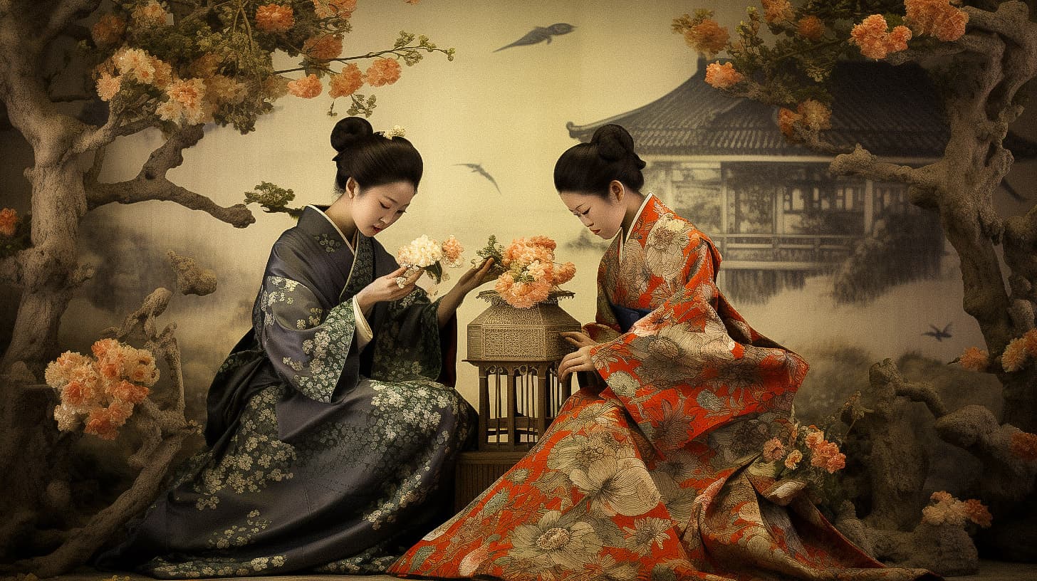 Meiji Period photography Midjourney style | Andrei Kovalev's Midlibrary