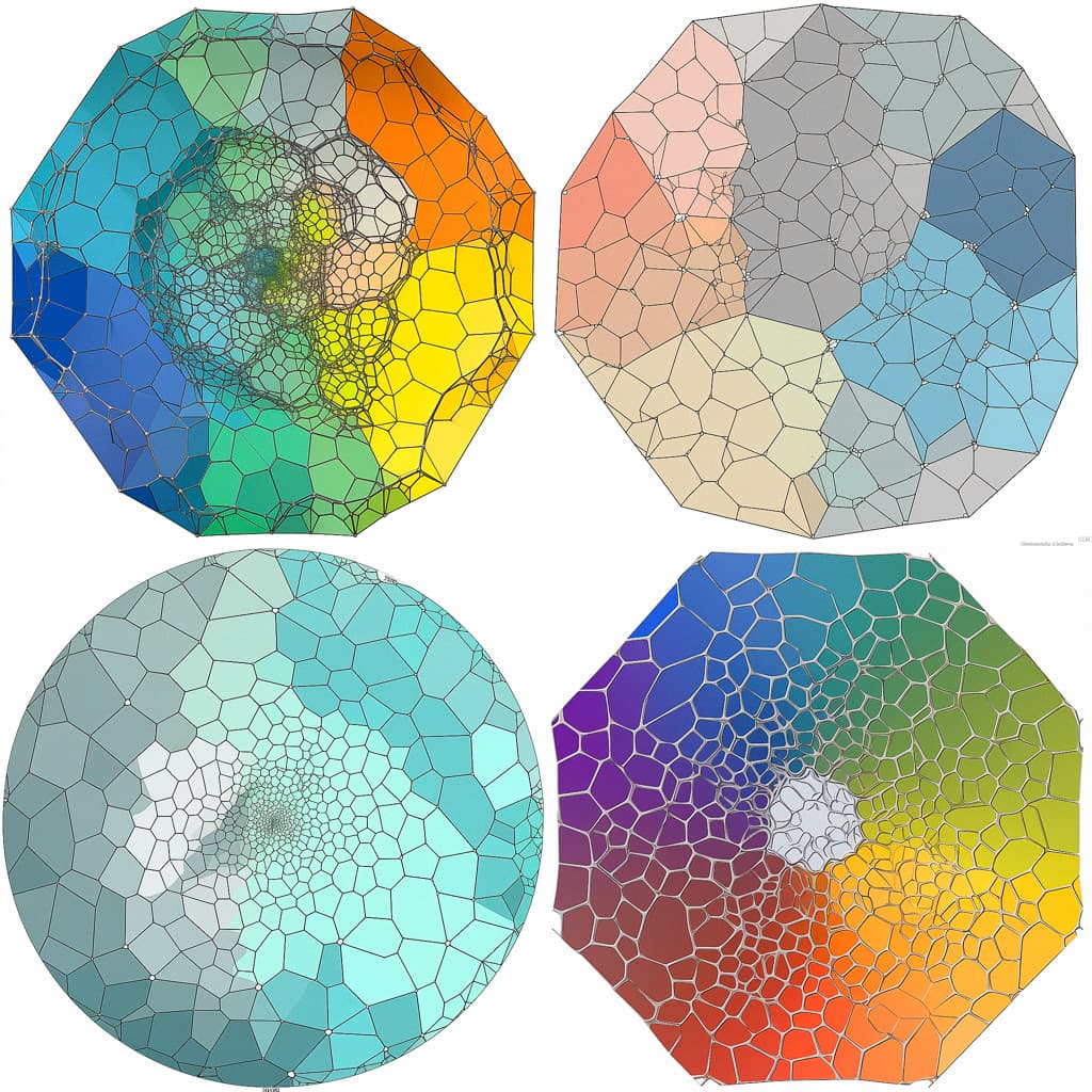 Voronoi diagram Midjourney style | Andrei Kovalev's Midlibrary 2.0