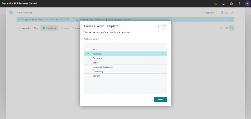 Dynamicsblog | Microsoft Word Templates – Korespondencja seryjna w ...