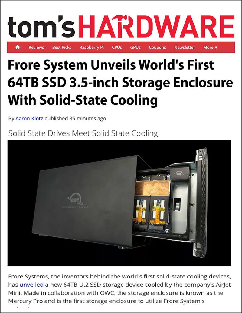 News | Frore Systems