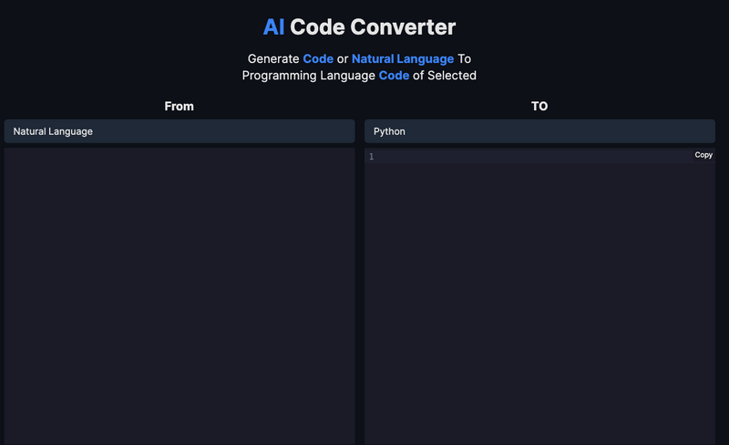 Future Tools - AI Code Converter