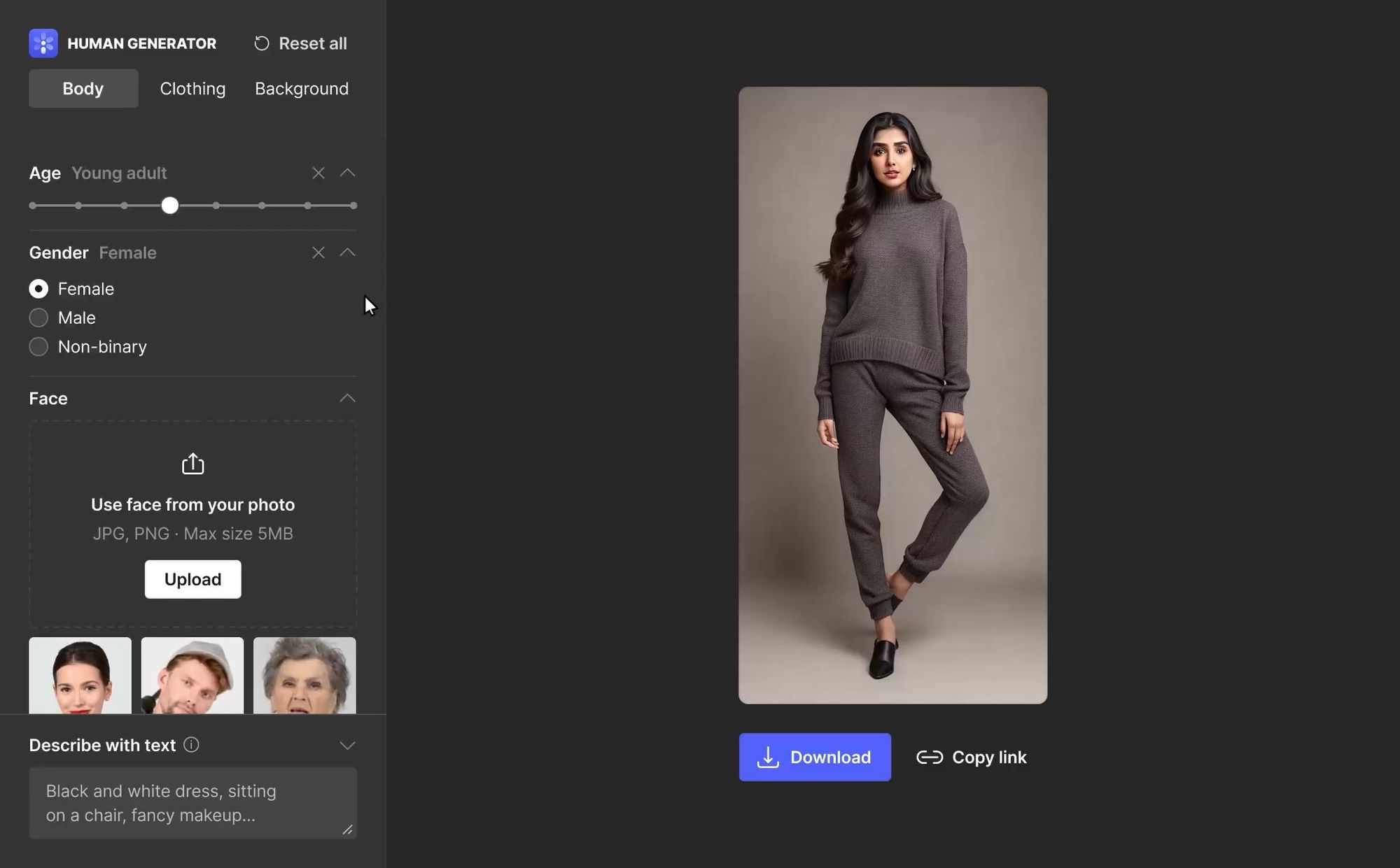 Future Tools - AI Human Generator