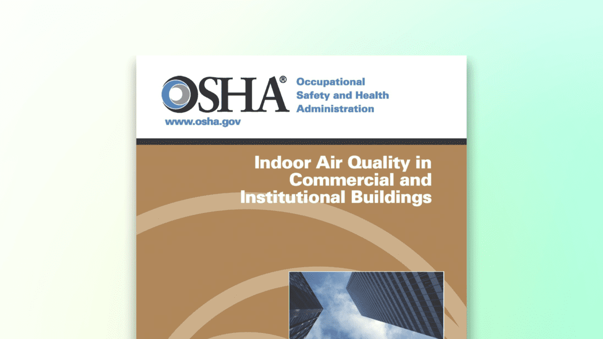 OSHA Indoor Air Quality Guide | Sanalife Resources