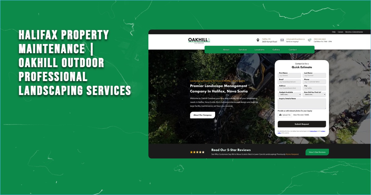 Halifax Property Maintenance | Oakhill Outdoor Professional Landscaping ...