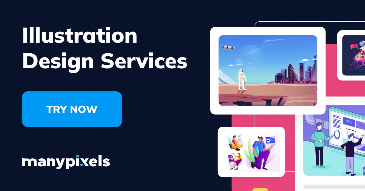 Illustration Design Services | ManyPixels | Try Now