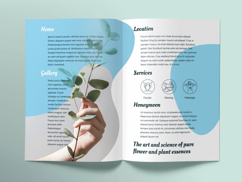 12 Great Brochure Templates for Massage Therapy Studios