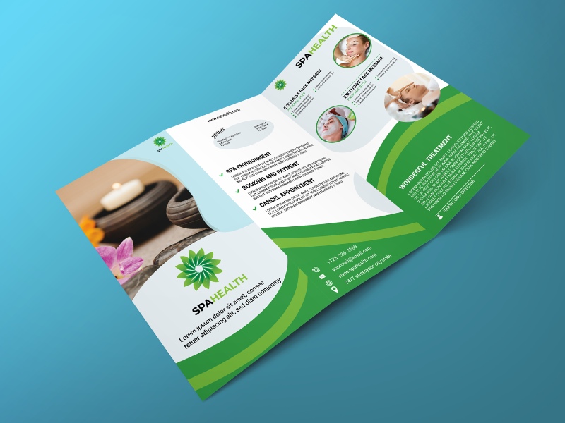 12 Great Brochure Templates for Massage Therapy Studios
