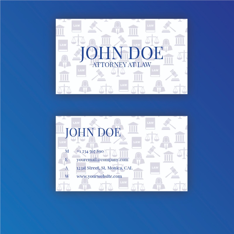 6 Free Business Card Design Templates for Lawyers and Law Firms