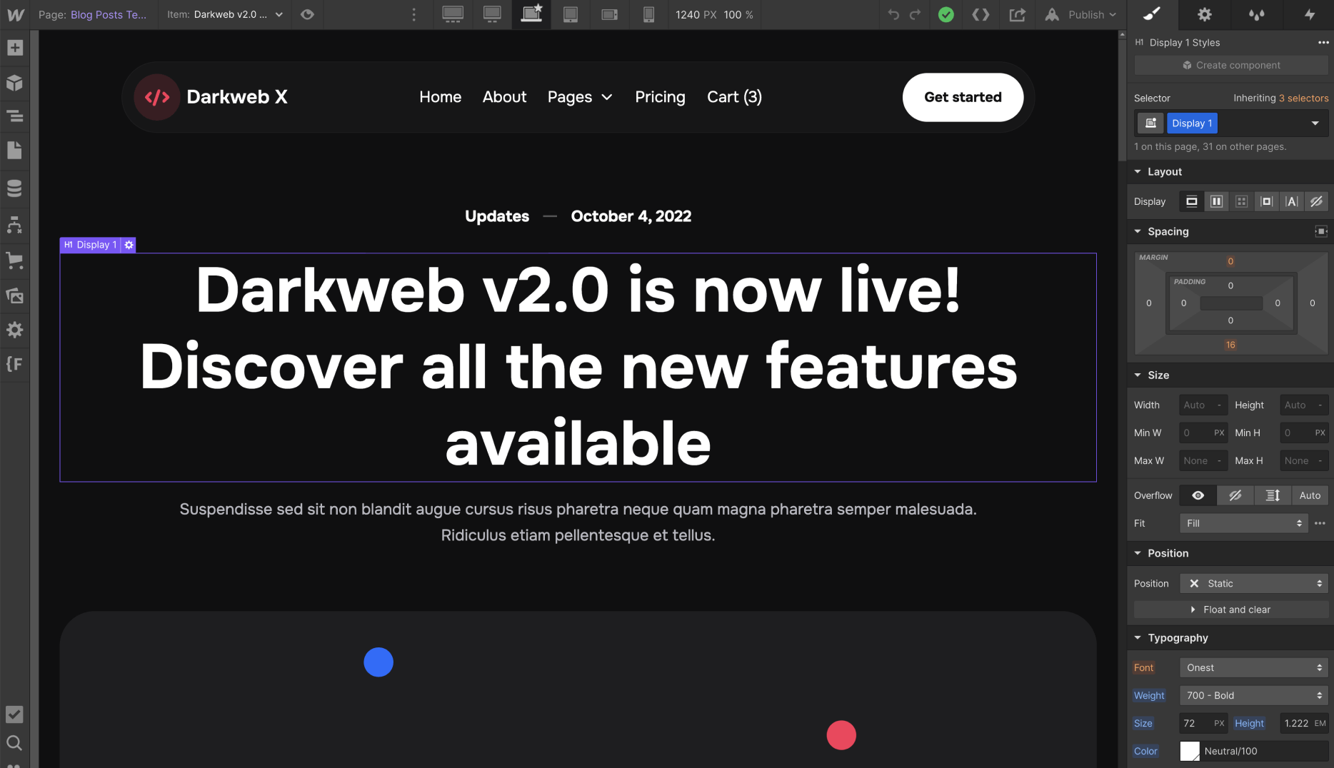 Start Here - Darkweb X - Webflow Ecommerce website template