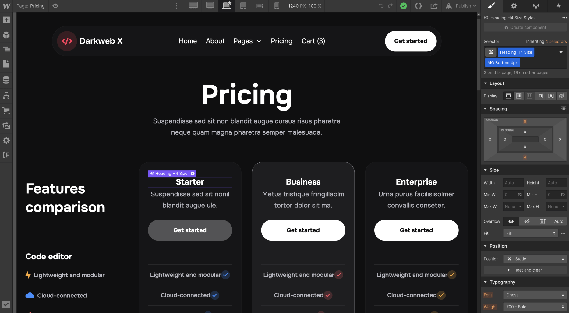 Start Here - Darkweb X - Webflow Ecommerce website template
