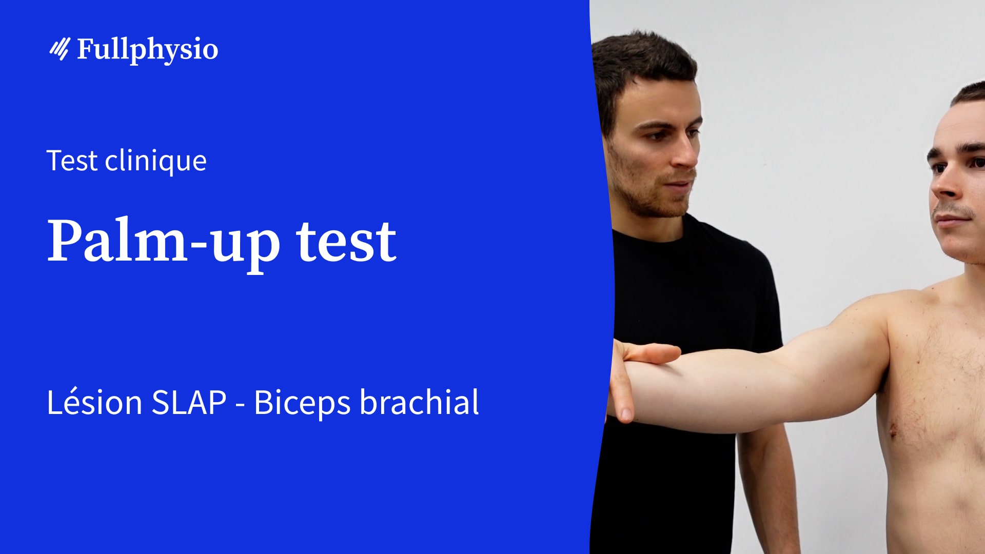 Vidéo de test - Palm up test