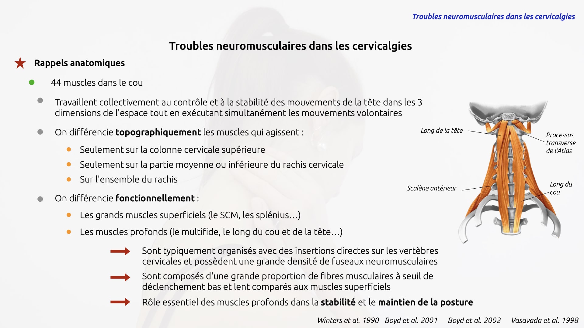Module - Les cervicalgies - Introduction à la pathologie