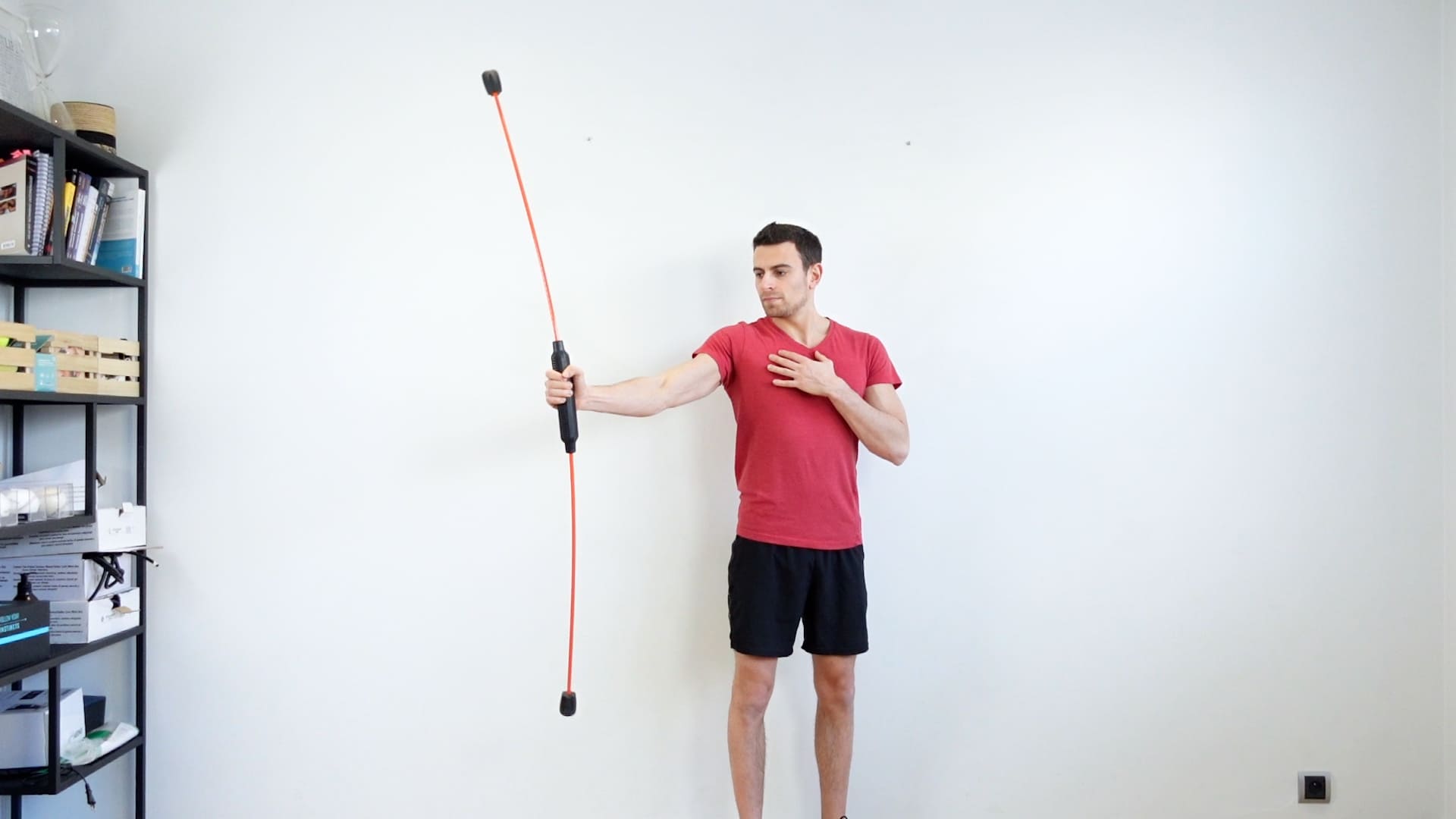 Vidéo d'exercice - Exercice barre d'oscillation 90° ABD d'épaule main ...