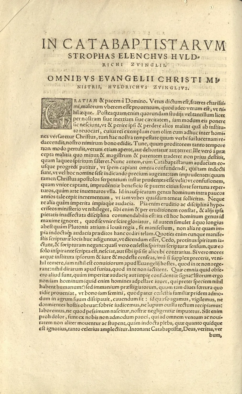 Zwingli: Zurich’s Reformer