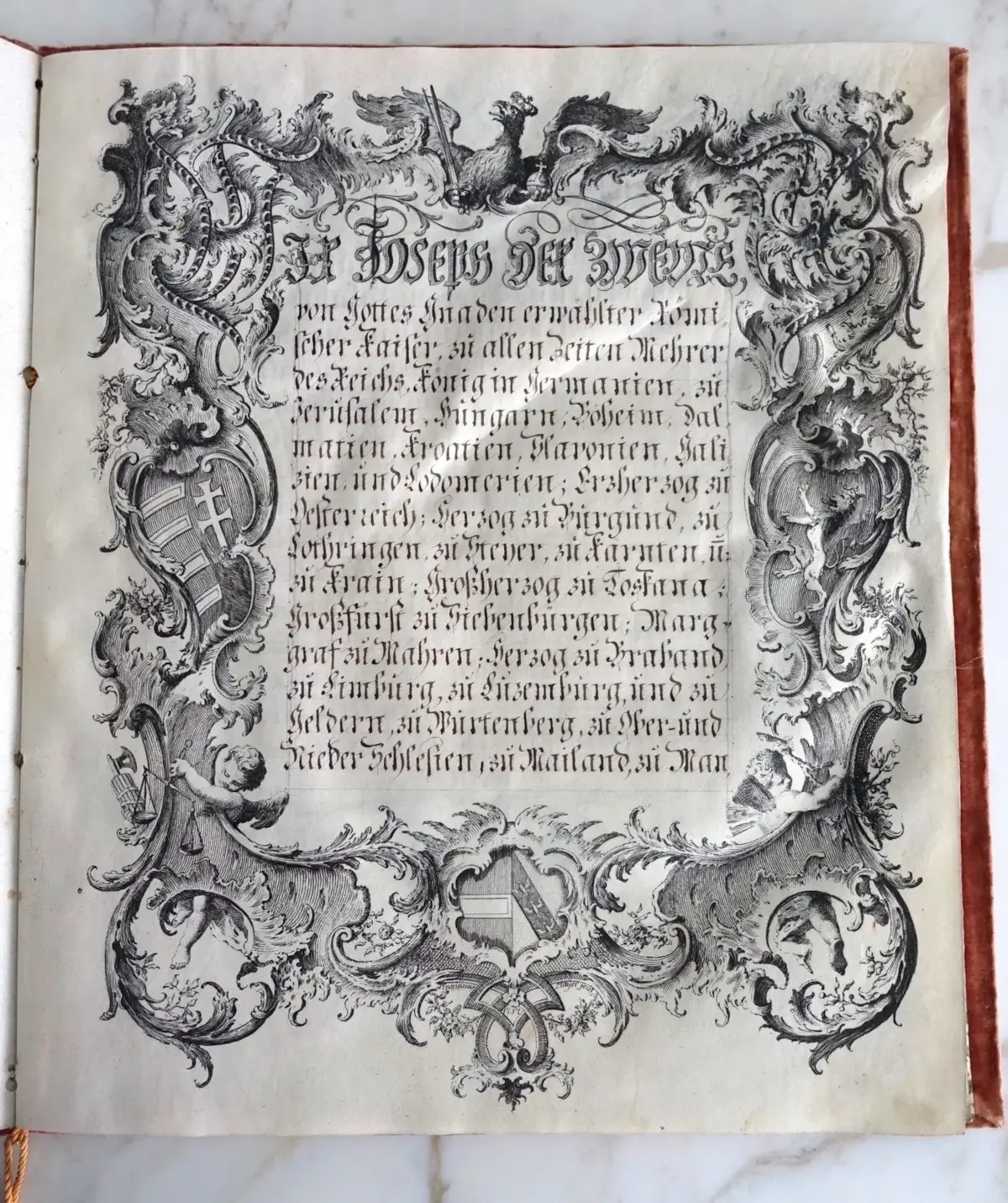 Handwritten letters patent of nobility for Leopold Spitzl von ...