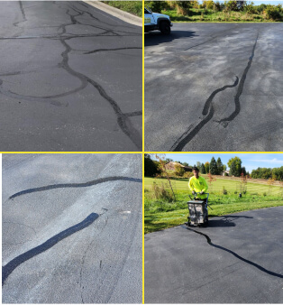 Asphalt Crack Filling In McHenry County, IL | Strictly Sealcoating, INC®