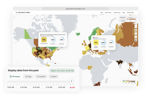 Electricity Maps | Reduce carbon emissions with actionable electricity data