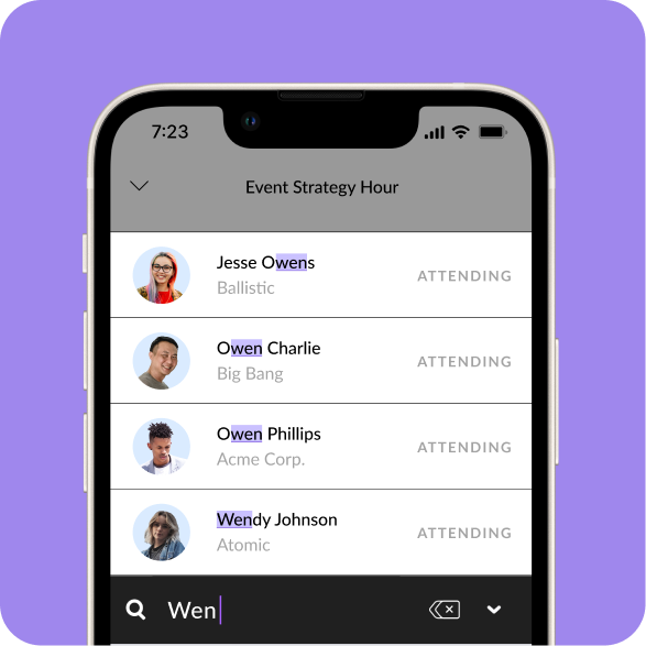 Mobile Event Check-in App - Splash