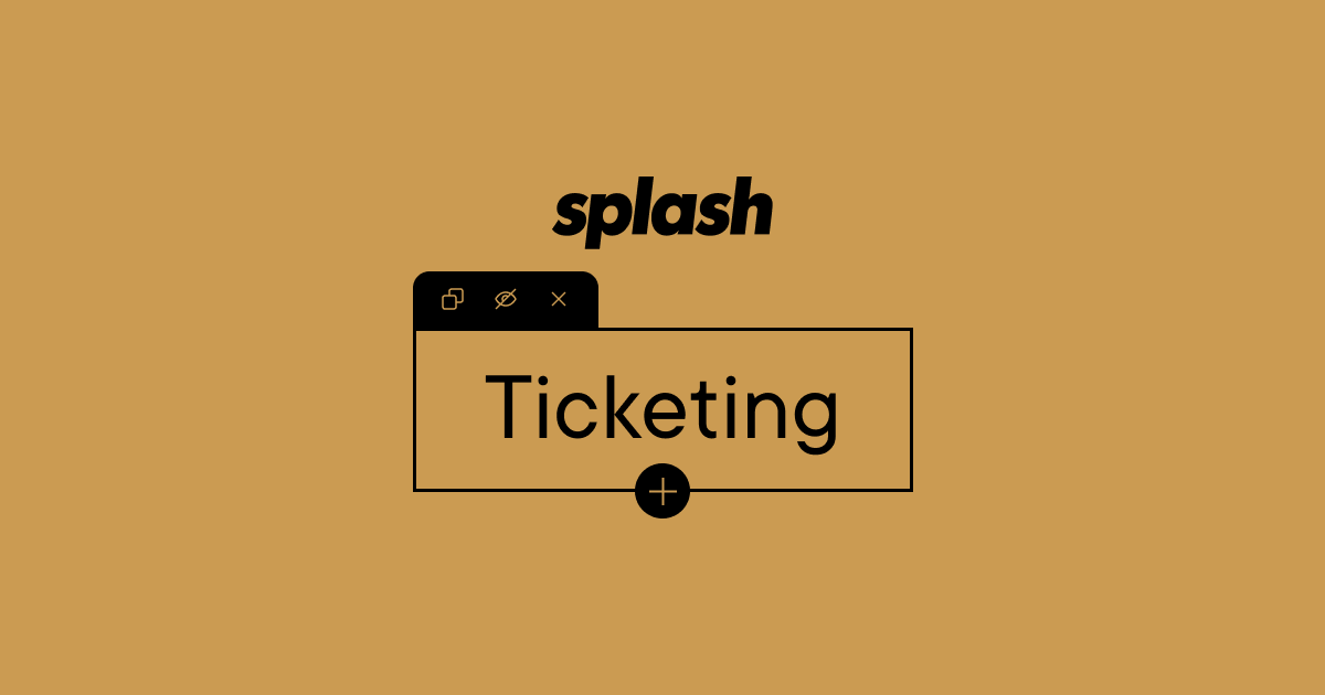 Ticketing - Splash