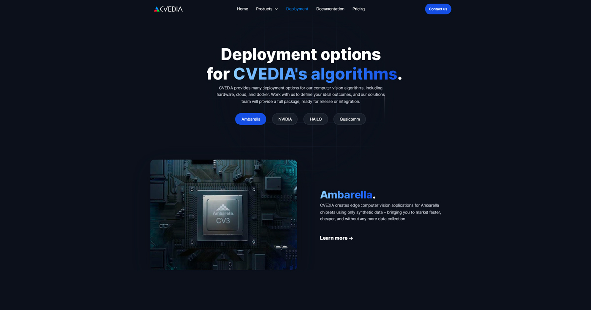 Deployment | CVEDIA | AI Video Analytics for any hardware