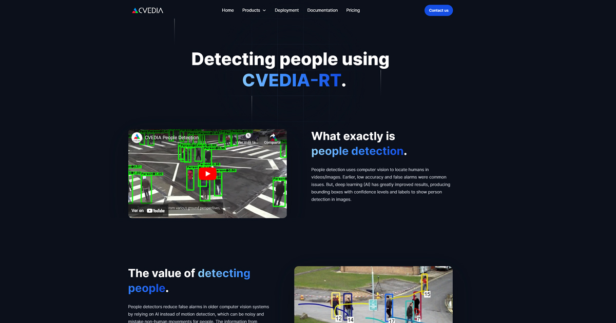 People Detection | CVEDIA | AI Video Analytics for any hardware