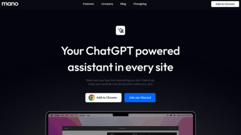 AI ChatGPT Assistant Tool - Mano AI