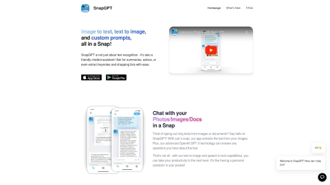 AI Text Recognition And Productivity Tool - SnapGPT