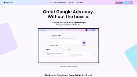 AI Ad Copy Generator - Adcrafter