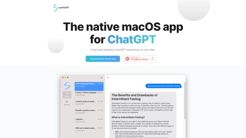Macos Chatgpt AI App - SwiftGPT