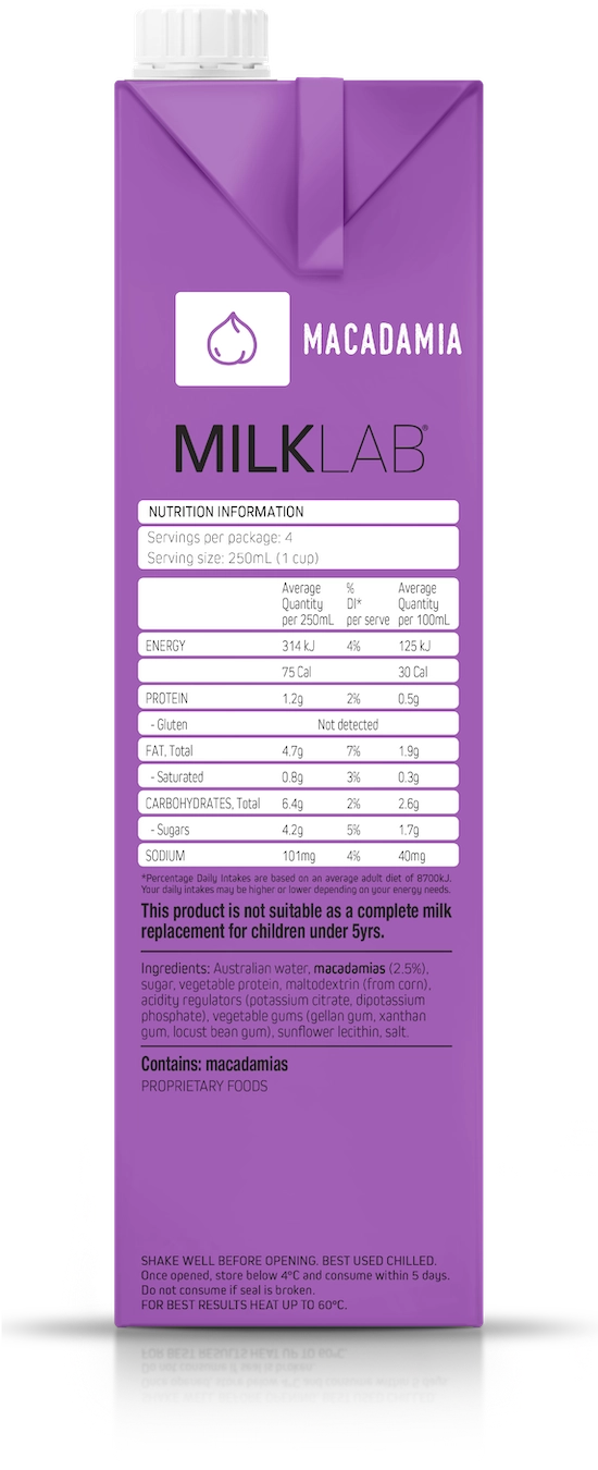 Barista Macadamia Milk For Coffee & Espresso | MILKLAB®