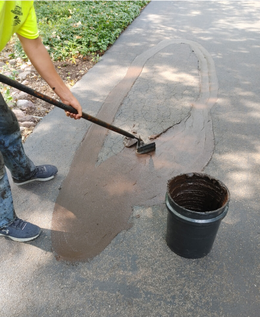 Asphalt Crack Filling In McHenry County, IL | Strictly Sealcoating, INC®