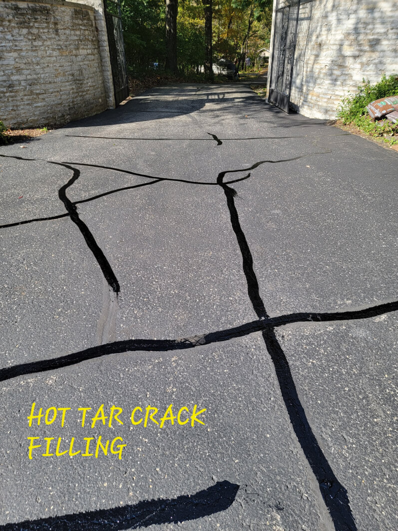 Asphalt Crack Filling In McHenry County, IL | Strictly Sealcoating, INC®