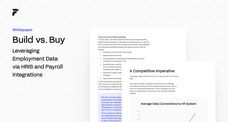 Build vs. Buy | Introduction to Employment Data Integrations | Finch