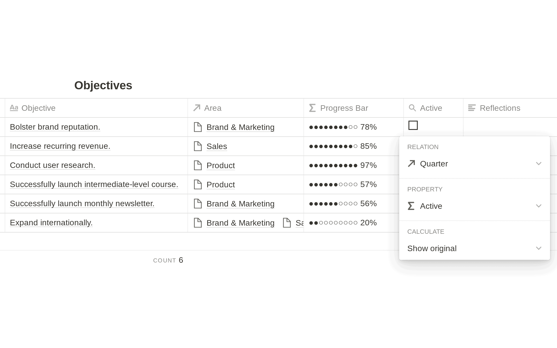 Notion VIP: Achieve Your Goals: OKRs in Notion