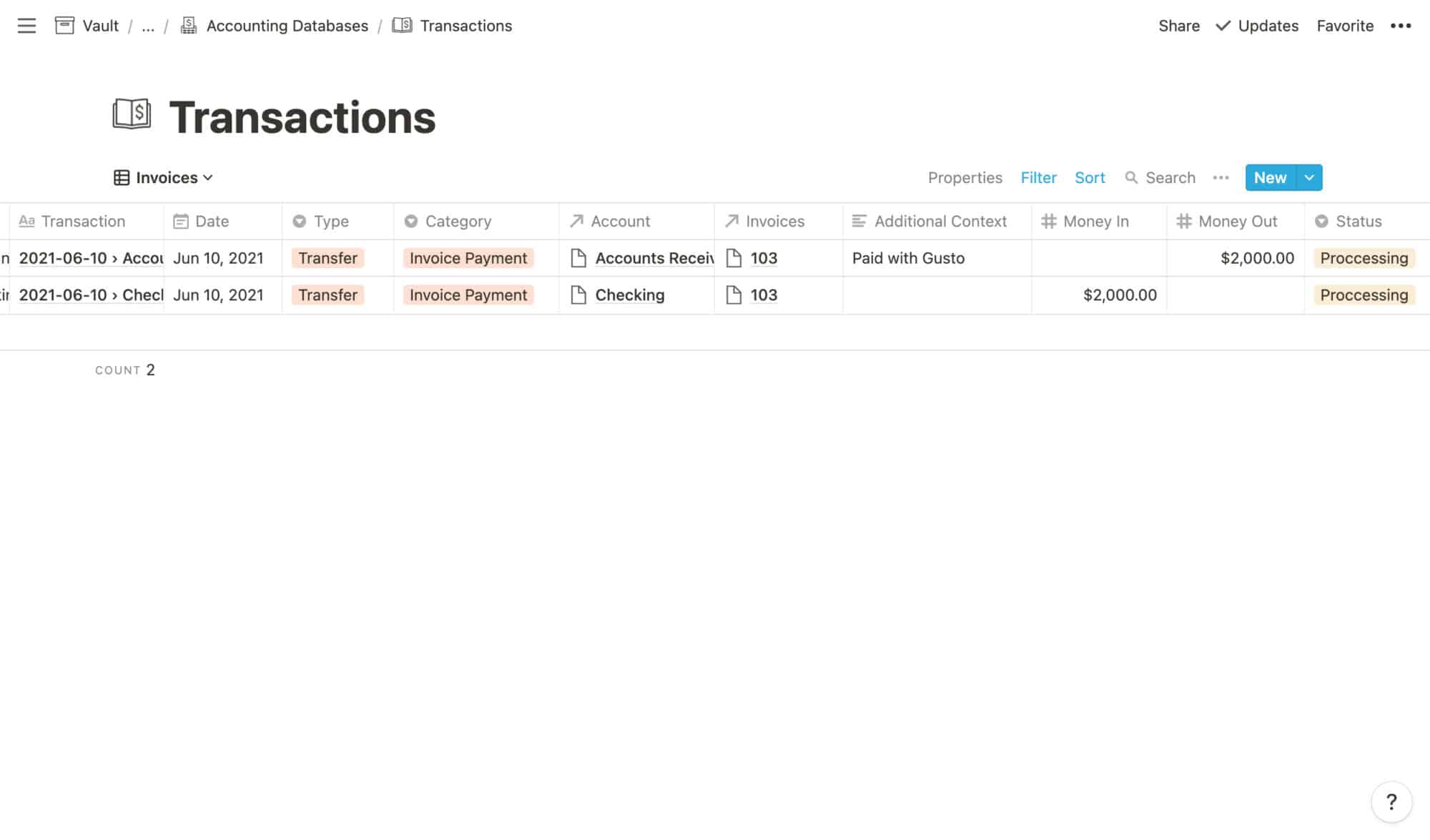 Notion VIP: Learn Notion by Building an Accounting System