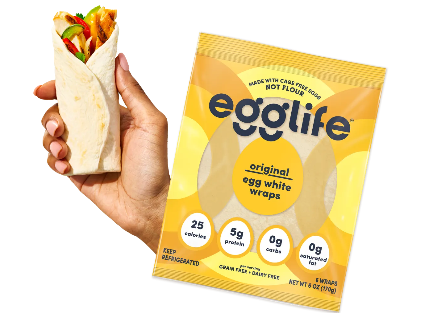 Egglife Wraps Made With Egg Whites Not Flour
