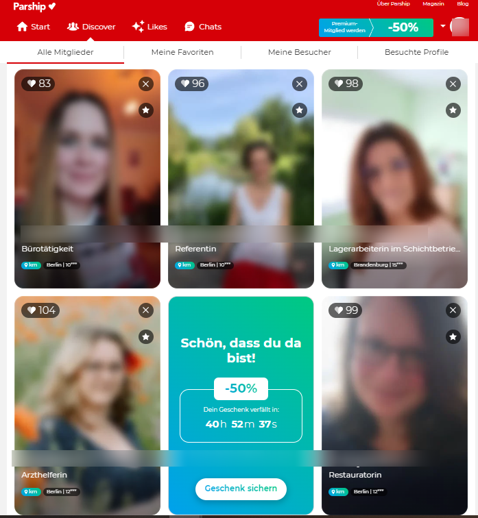 Parship Test 2023 - Dating Psychologie