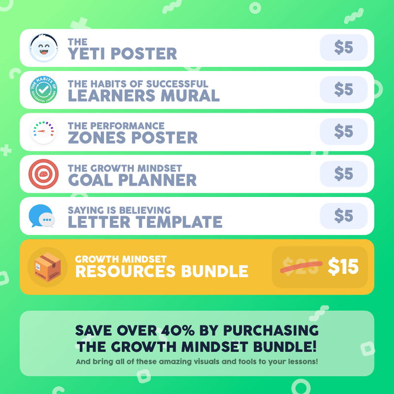Growth Mindset Resource Bundle • PE Resources